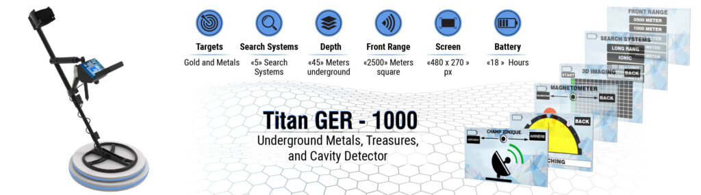 Titan Ger 1000 detector - One Device Works with Five Different Search ...